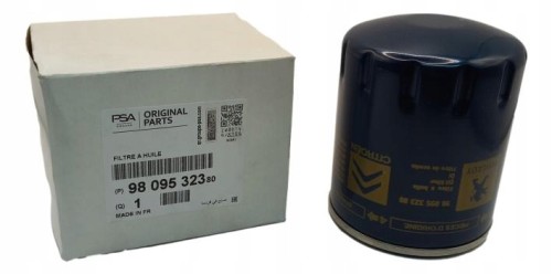 9809532380 Filtr Oleju Hdi Diesel Oryginał OE PSA Citroen Fiat Opel ...